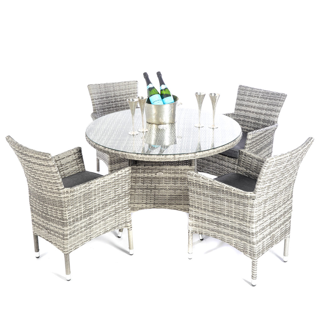 Malmo 4 Stacking Dining Set - Regatta Garden Furniture Essex
